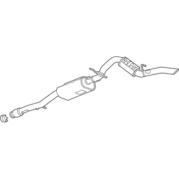 84308119 - Genuine GM Muffler Assembly, Exhaust (W/ Exhaust Pipe)