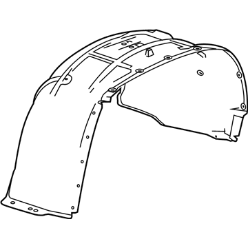 22806320 - Genuine GM Liner, Front Wheelhouse