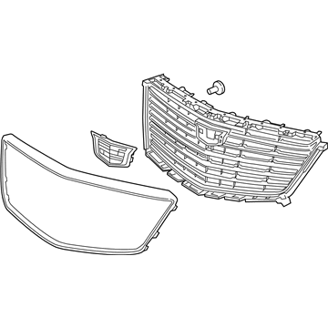 84724577 - Genuine GM Grille Assembly, Front *Silver V
