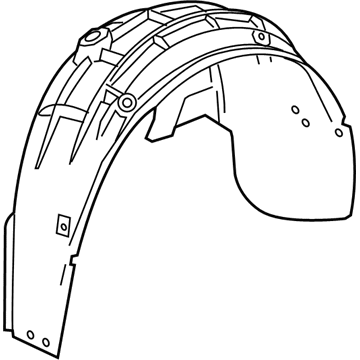 84364224 - Genuine GM Liner Assembly, Rear Wheelhouse