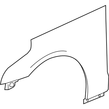 23234129 - Genuine GM Fender Assembly, Front (Lh)
