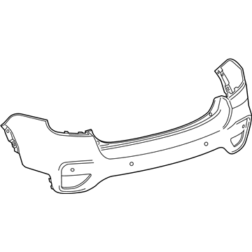 42625297 - Genuine GM Fascia Assembly, Rear Bpr Upr *Less Finish