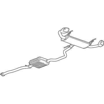 84758324 - Genuine GM Muffler Assembly, Exh (W/ Exh Pipe)