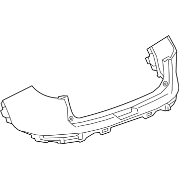 84346629 - Genuine GM Fascia, Rear Bpr Upr *Service Prim