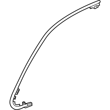 84550279 - Genuine GM Molding Assembly, Front S/D Wdo Upr Rvl