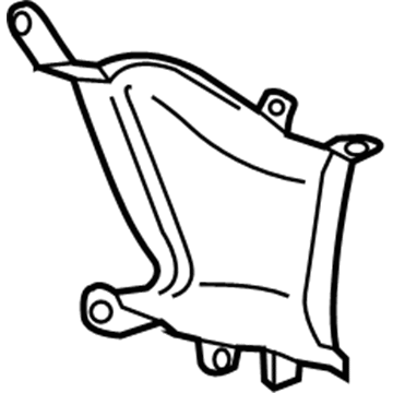 84078624 - Genuine GM Duct, Front Bumper Fascia Outer Air