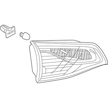 84341670 - Genuine GM Lamp Assembly, Rear Combination
