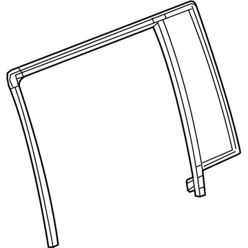 85170137 - Genuine GM Weatherstrip Assembly, Rear S/D Wdo