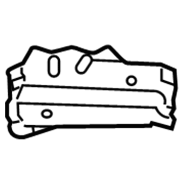 23124644 - Genuine GM Gusset, Front Compartment Outer Side Rail