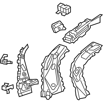 84043512 - Genuine GM Extension Assembly, Front Wheelhouse Panel