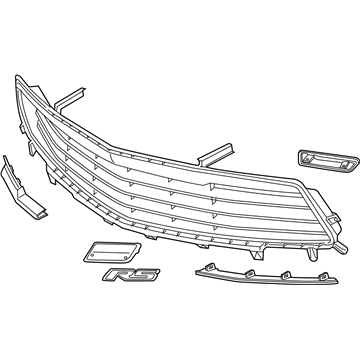 84102026 - Genuine GM Grille Assembly, Front Lower