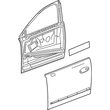 26231382 - Genuine GM Door Assembly, Front Side