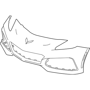 84449064 - Genuine GM Front Bumper Cover *Generic Gray