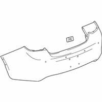 22998264 - Genuine GM Rear Bumper-Cover *Service Primer