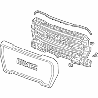 84508284 - Genuine GM GRILLE ASM-FRT *BRIGHT CHROME