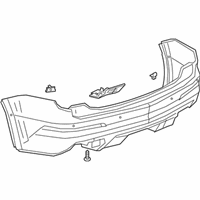 84180676 - Genuine GM Rear Bumper-Cover *Black