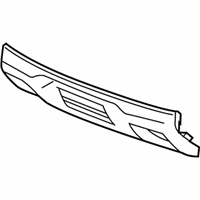 84245788 - Genuine GM Plate-Front Bumper Fascia Skid *Black
