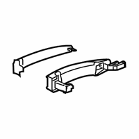 13521820 - Genuine GM Handle Kit-Front Side Door Outside