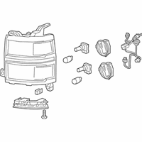 84434762 - Genuine GM Front Headlight Assembly