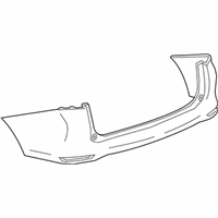 84256327 - Genuine GM Fascia-Rear Bumper Upper *Service Primer
