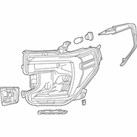 84621805 - Genuine GM Front Headlight Assembly