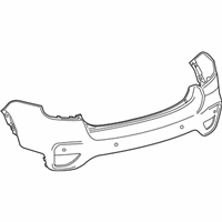 42669429 - Genuine GM Rear Bumper-Cover Upper *Serv Primer