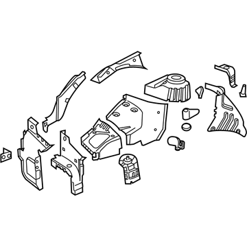 22850710 - Genuine GM Panel Assembly, Front Wheelhouse