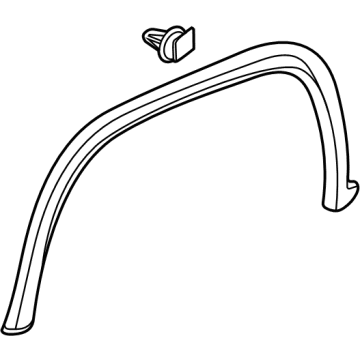84731929 - Genuine GM Molding Assembly, Rear Whl Opg *Black