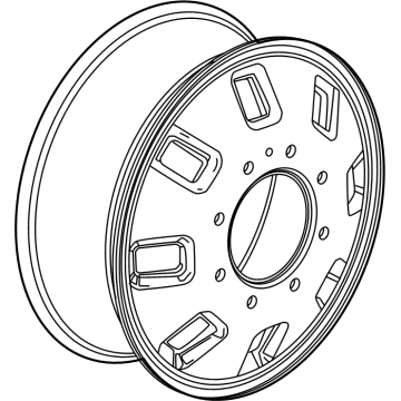 84830462 - Genuine GM WHEEL-FRT-18 X 6.5, J, STEEL, 137MM O/S