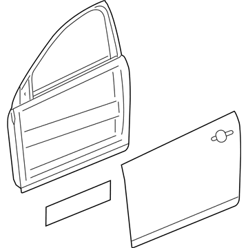 95440656 - Genuine GM Door Assembly, Front Side (Rh)