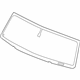 15857806 - Genuine GM Molding, Windshield Upper Reveal